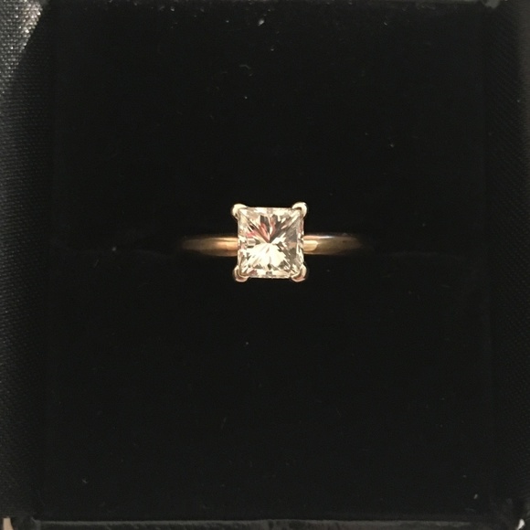 Jewelry | 14k 11ct Princess Cut Diamond Engagement Ring | Poshmark